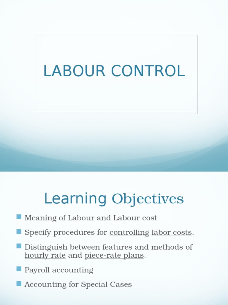 Labour Slides PPT 2016 1 | PDF | Overtime | Labour Economics