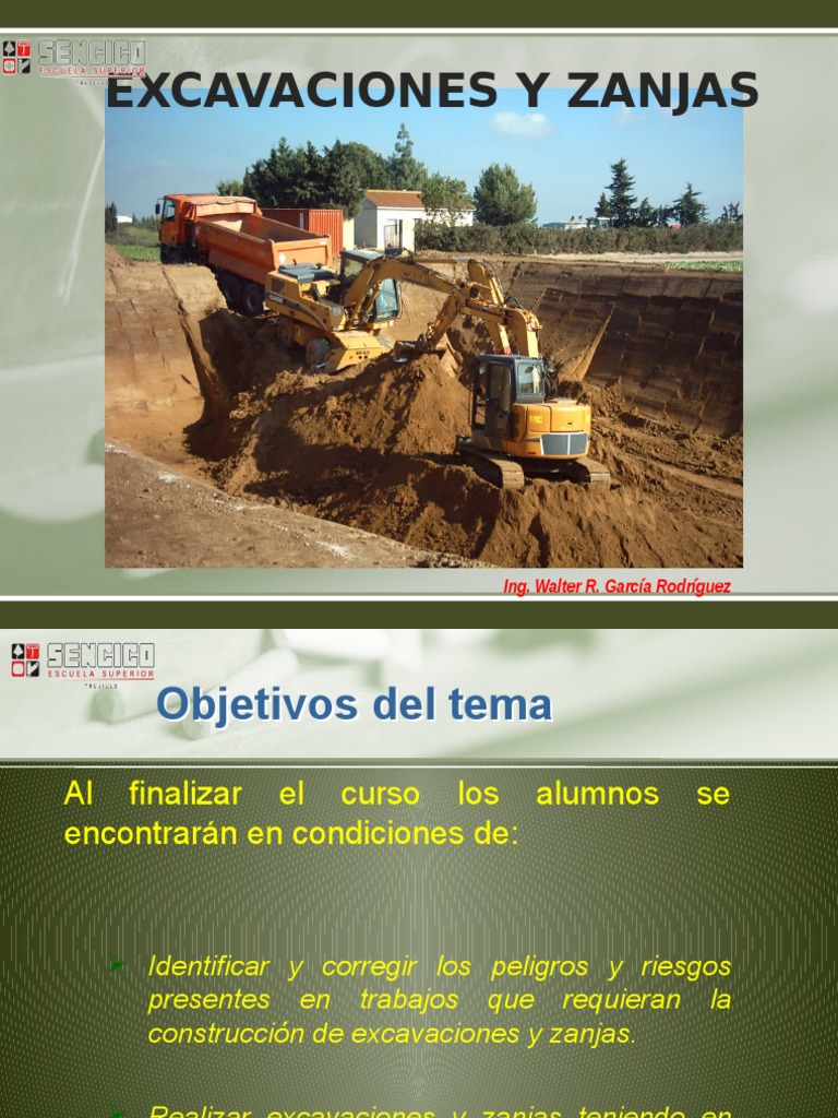 Excavaciones y Zanjas | PDF