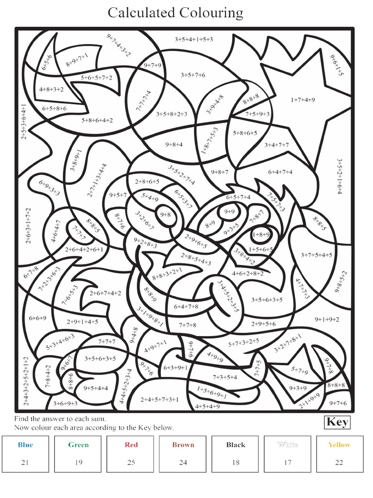 Calculated-Colouring Adding Number Sequence | PDF