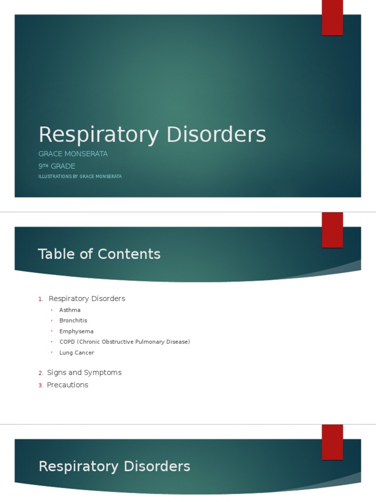 Respiratory Disorders | PDF | Chronic Obstructive Pulmonary Disease ...