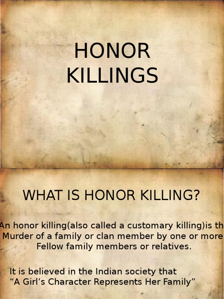 Recent Honor Killings in India: An Analysis of Causes and Case Studies ...