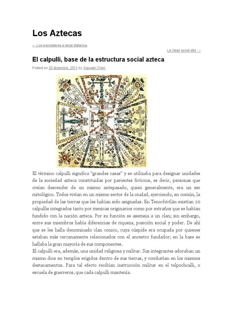 Los Aztecas - El Calpulli | PDF