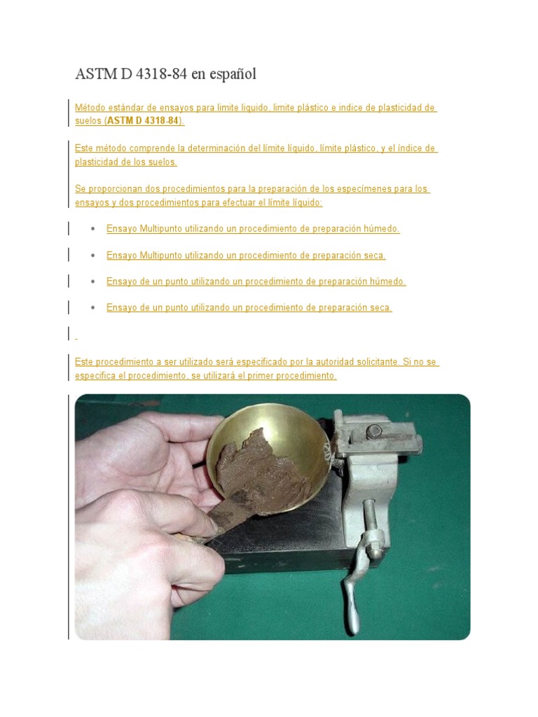 Astm D 4318 | PDF