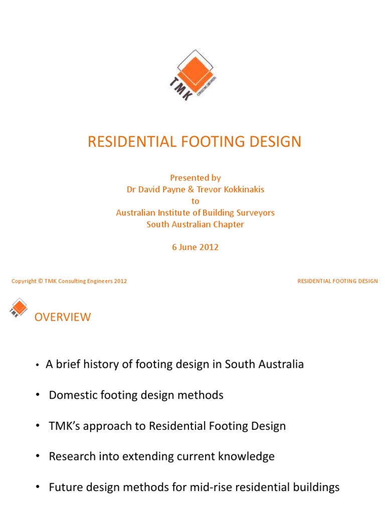 Residential Footing Design | PDF | Spreadsheet | Soil