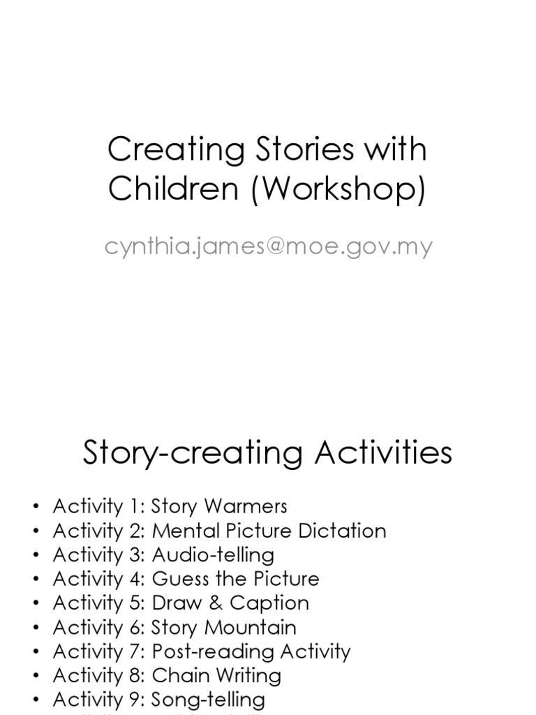 Creating Stories With Children (Workshop) | PDF | Goldilocks And The ...