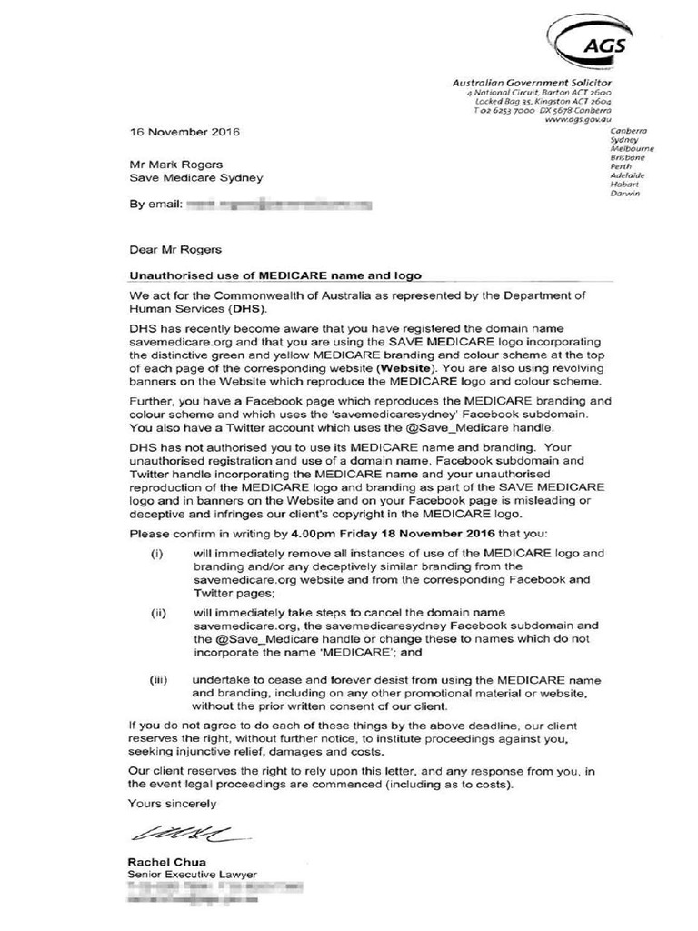 Medicare Legal Letter | PDF