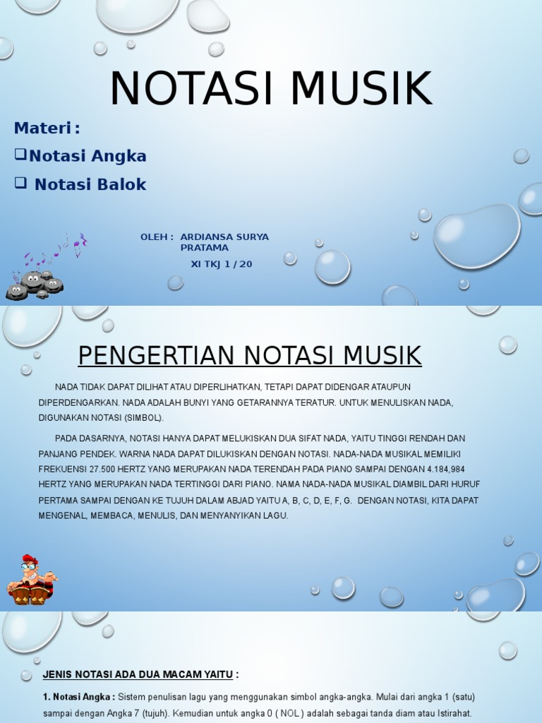 Pengantar Notasi Musik dan Jenisnya | PDF | Kajian Bahasa Asing | Seni