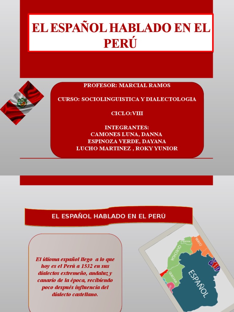 Dialectos del español en Perú | PDF | Lengua española | Perú