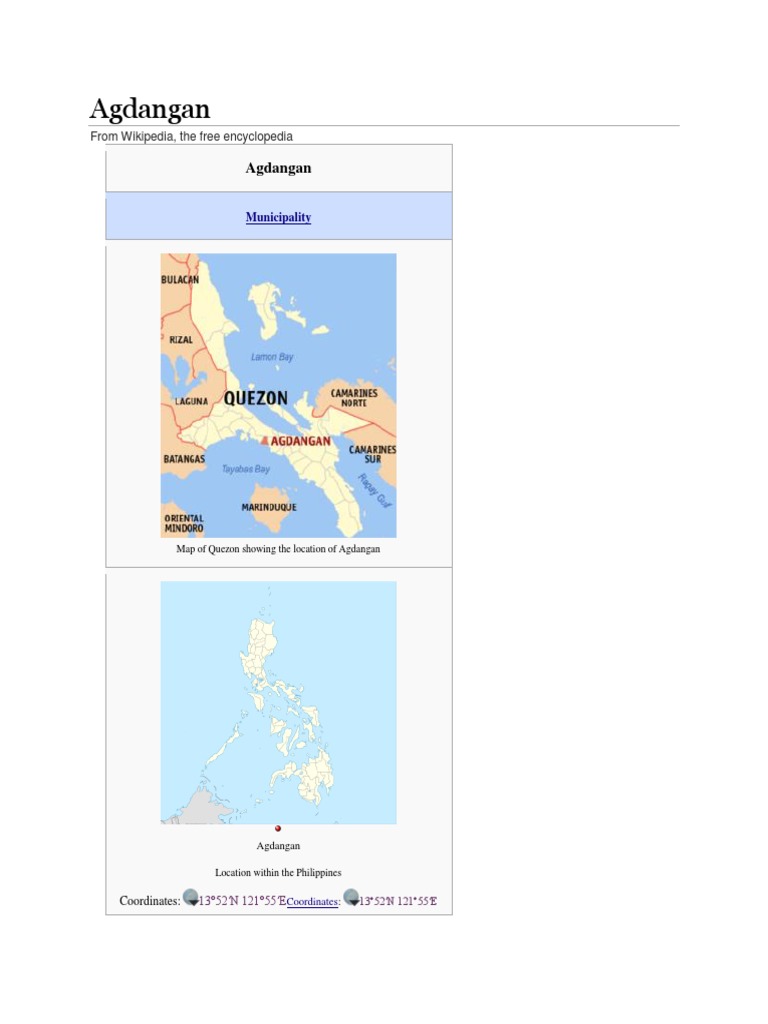 Agdangan Quezon | PDF