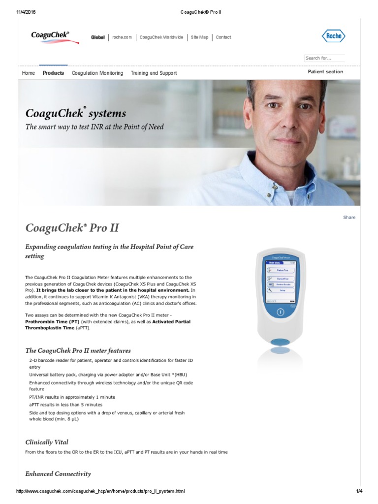 CoaguChek® Pro II | PDF | Computing | Computing And Information Technology