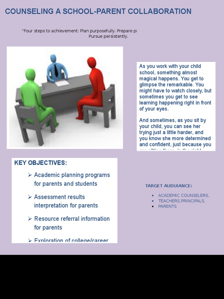 Counseling A School-Parent Collaboration | PDF