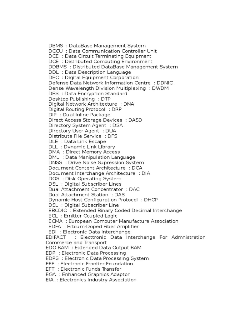 DBMS | PDF | Electronic Data Interchange | Computer Network