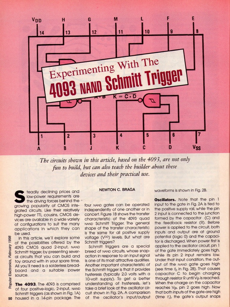 Circuits CD4093 | PDF