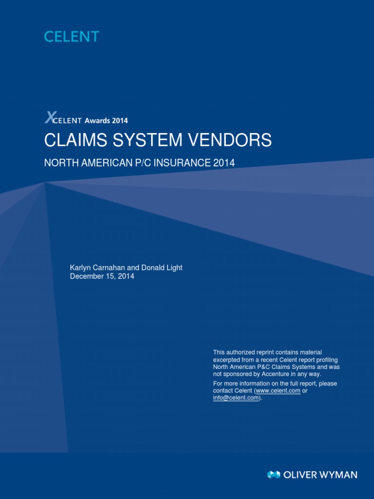 Accenture 2014 Celent Claims ABCD Acn Duck Creek Dec14 | PDF | Service ...