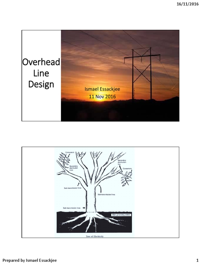 Overhead Line Design Notes | PDF | Insulator (Electricity) | Electrical ...