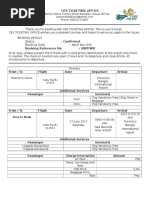PAL Boarding Pass Sample for Flight PR 2808 | PDF | Airlines | Transport