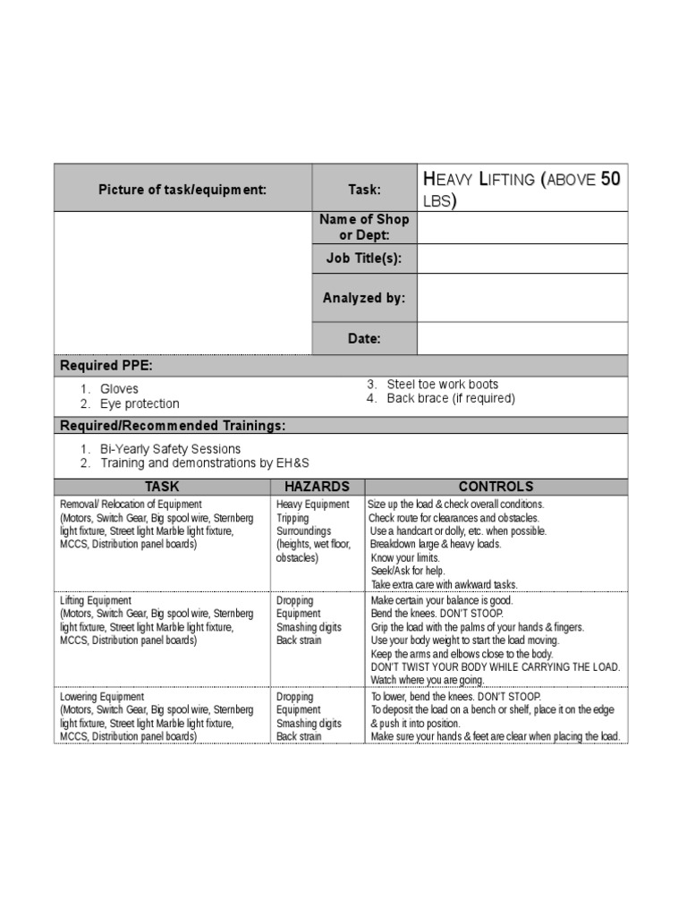 Guidelines for Safely Lifting and Moving Heavy Equipment | PDF