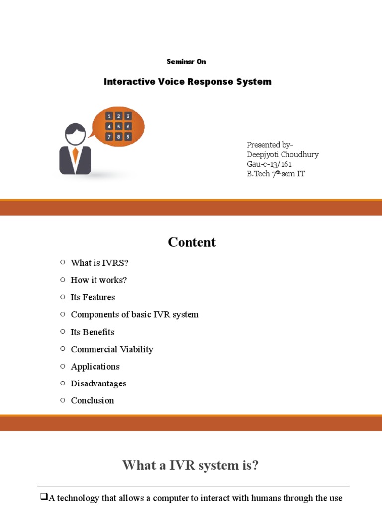 Interactive Voice Response System | PDF | Interactive Voice Response ...