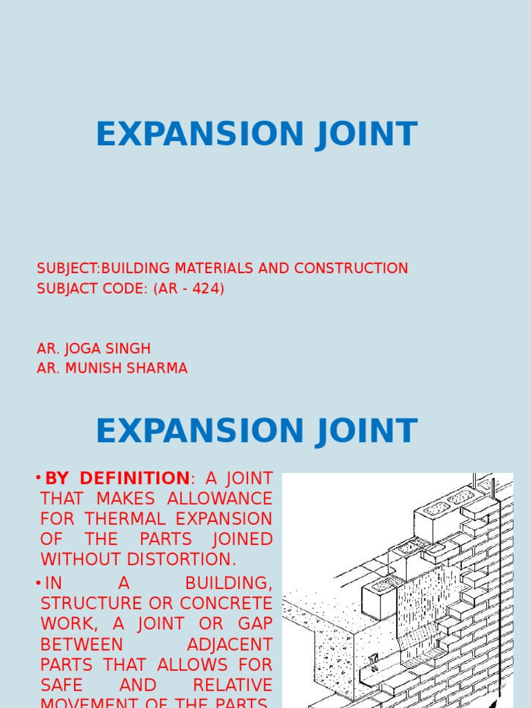 Expansion Joint | PDF | Thermal Expansion | Concrete