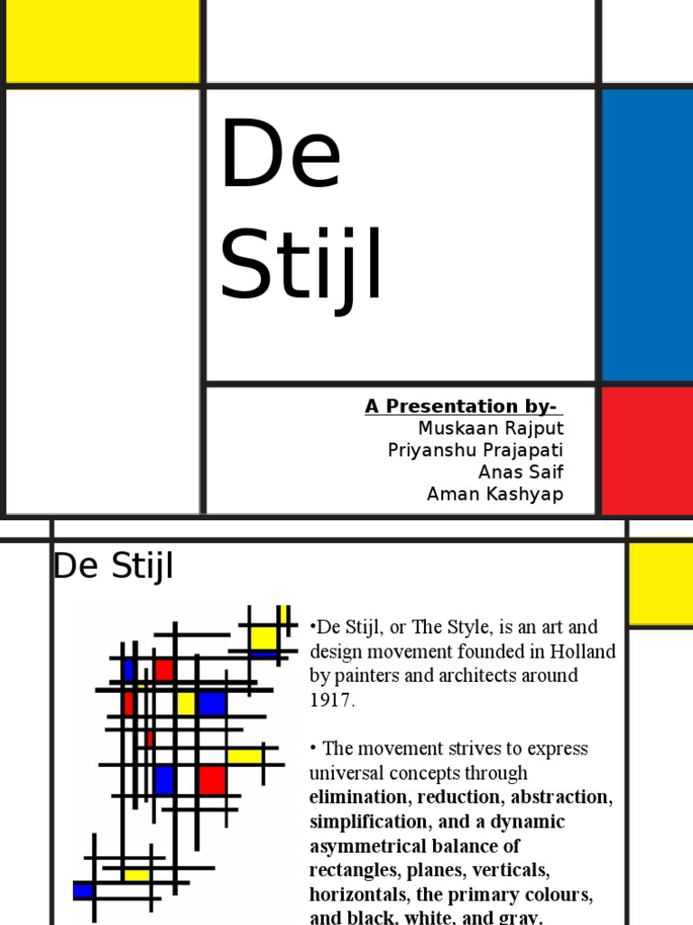 de stijl | Modern Art | Art Movements