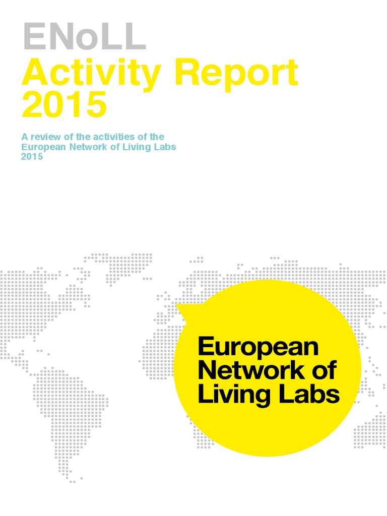 ENoLL Activity Report 2015 | PDF | Innovation | European Union