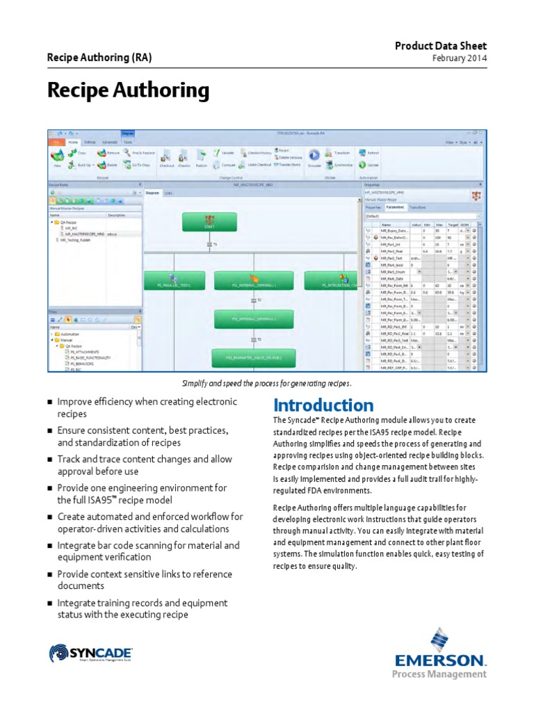 PDS Syncade RA | PDF | Automation | Verification And Validation