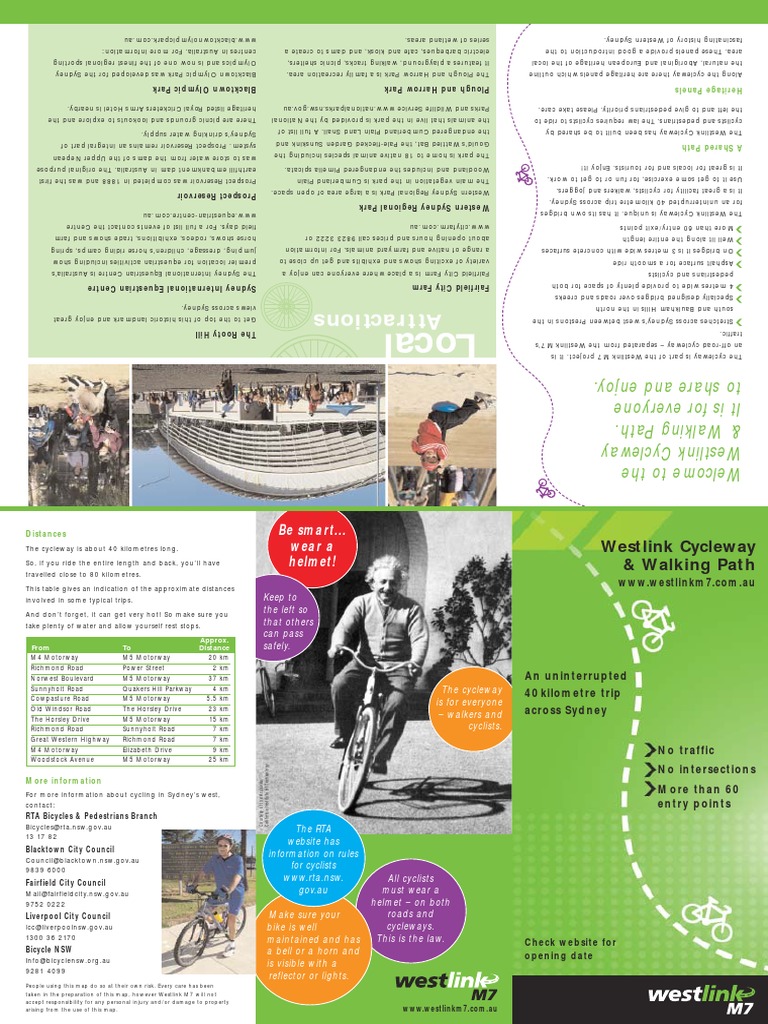 M7 Cycleway Brochure | PDF | Cycling Infrastructure | Outdoor Recreation