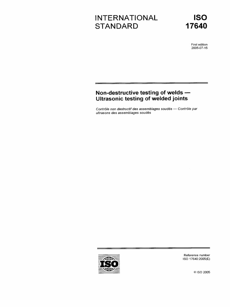 Iso 17640-2005 PDF | PDF