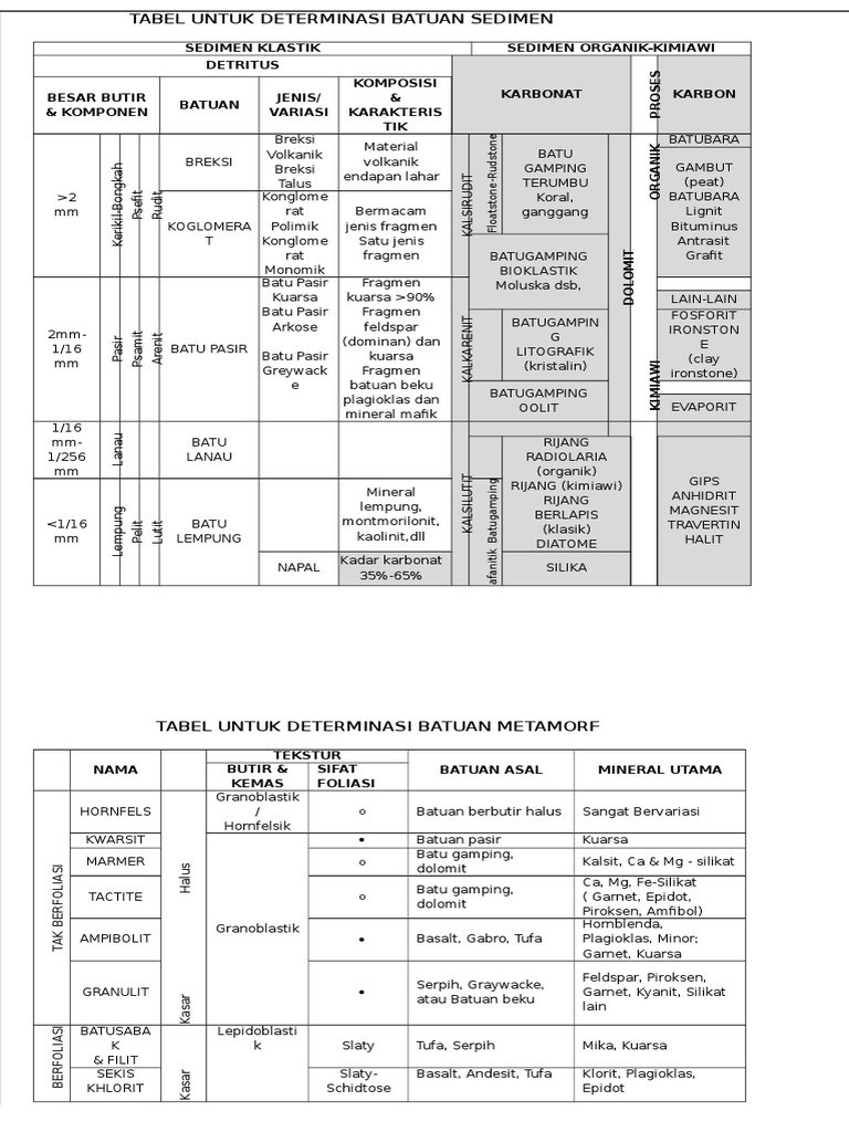 Tabel Determinasi | PDF