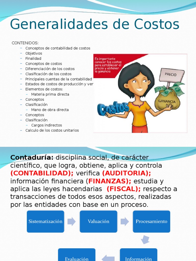 Generalidades de Costos | PDF | Costo | Contabilidad