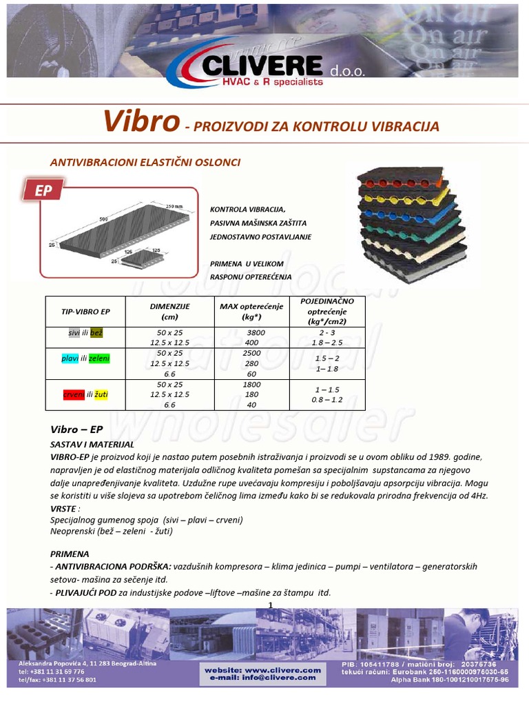 Catalog VIBRO Serbian PDF | PDF