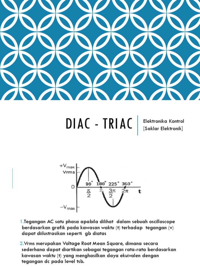 05 DIAC TRIAC Elektronika Kontrol | PDF