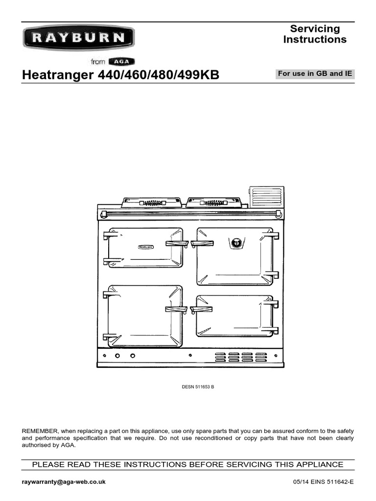 Rayburn Heatranger Service Manual | PDF | Switch | Thermostat