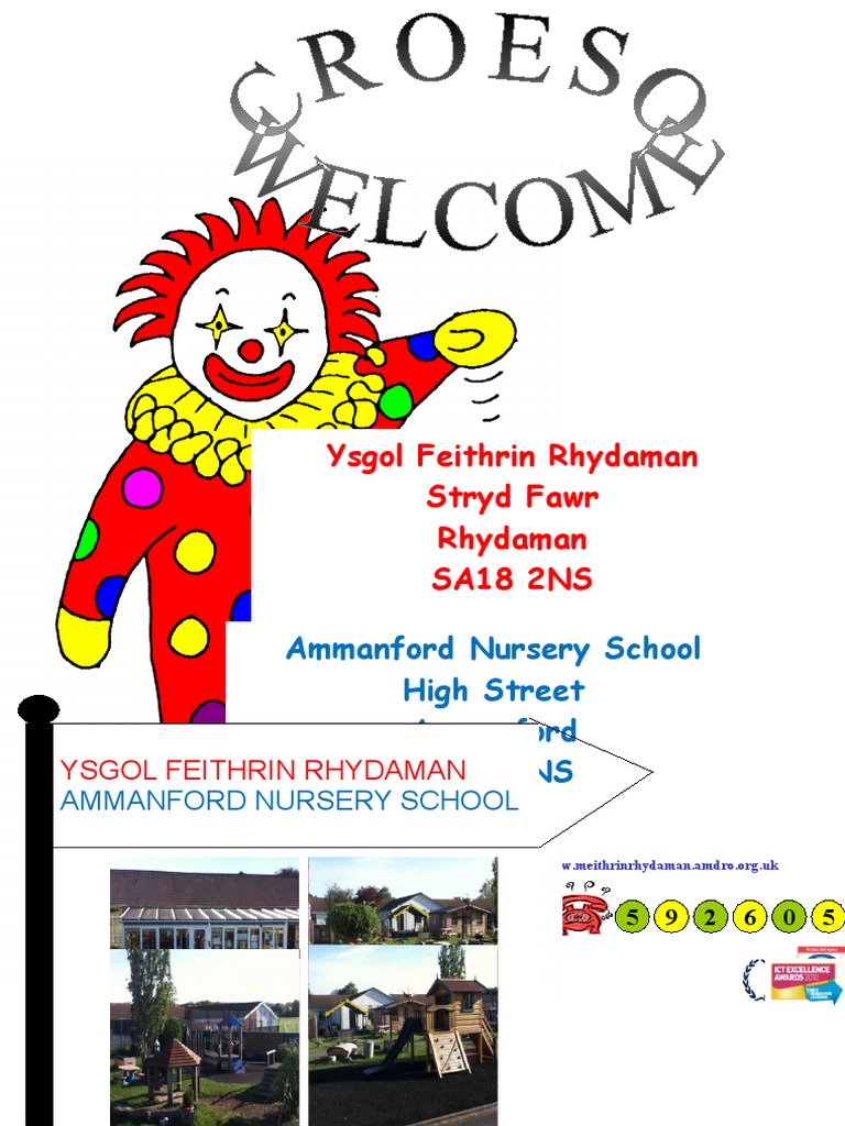 Ammanford Nursery School Prospectus | PDF | Preschool | Quality Of Life