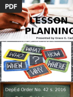 Lesson Planning Powerpoint | PDF | Lesson Plan | Teachers