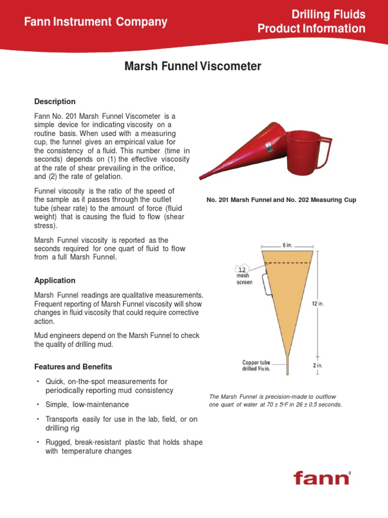 Marsh Funnel | PDF | Viscosity | Continuum Mechanics