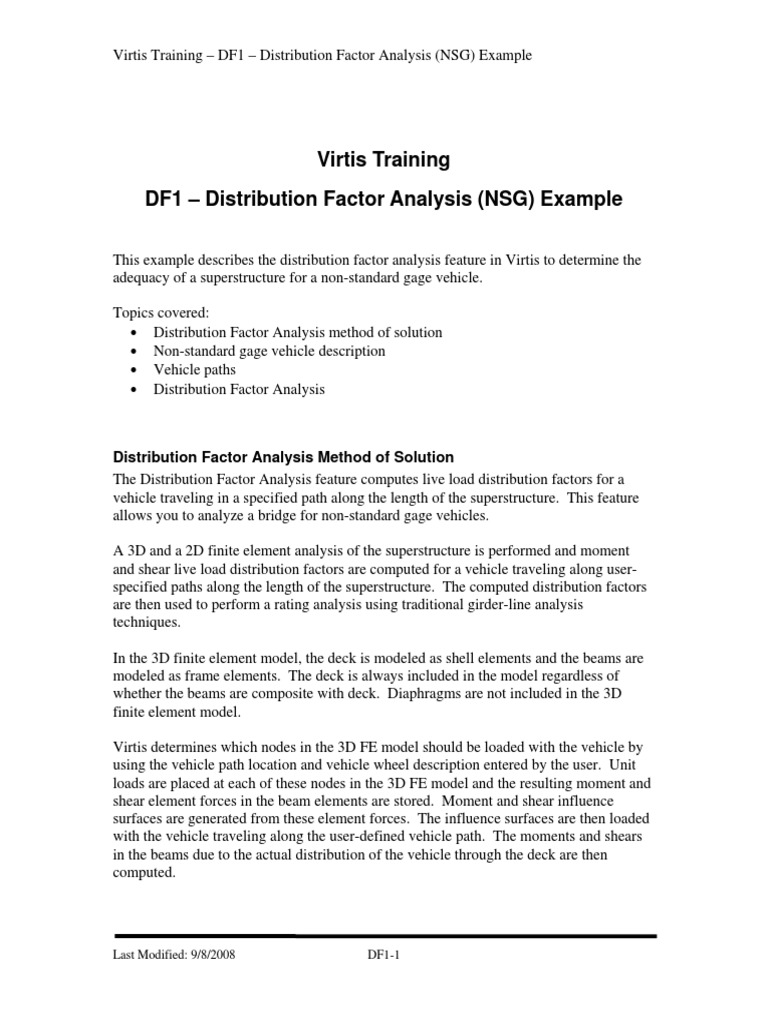 DF1 - DistributionFactorAnalysisExample | PDF | Beam (Structure ...