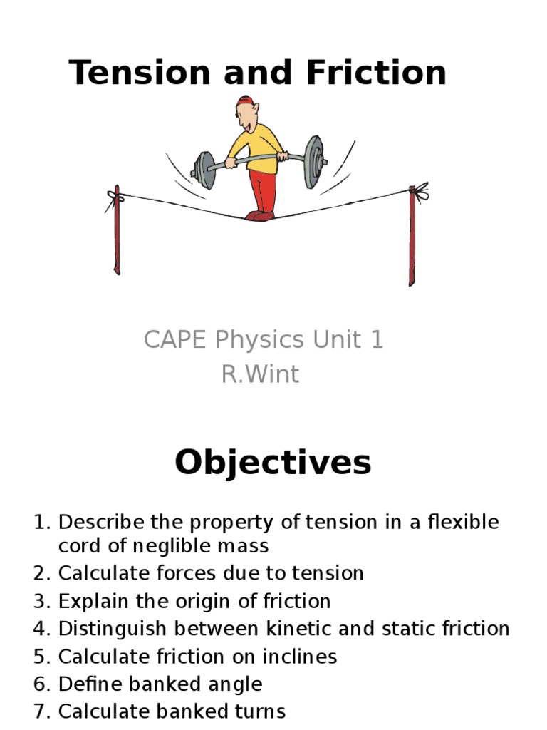Tension and Friction | PDF | Friction | Tension (Physics)