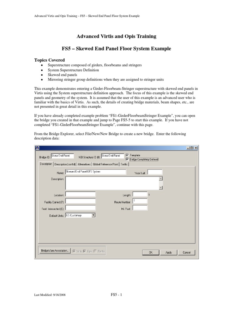 FS5 - Skewed End Panel Floor System Example | PDF | Framing ...