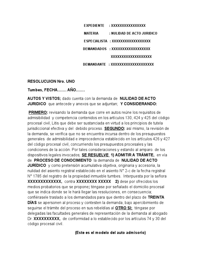 modelo_demanda.docx | Demanda judicial | Ley común
