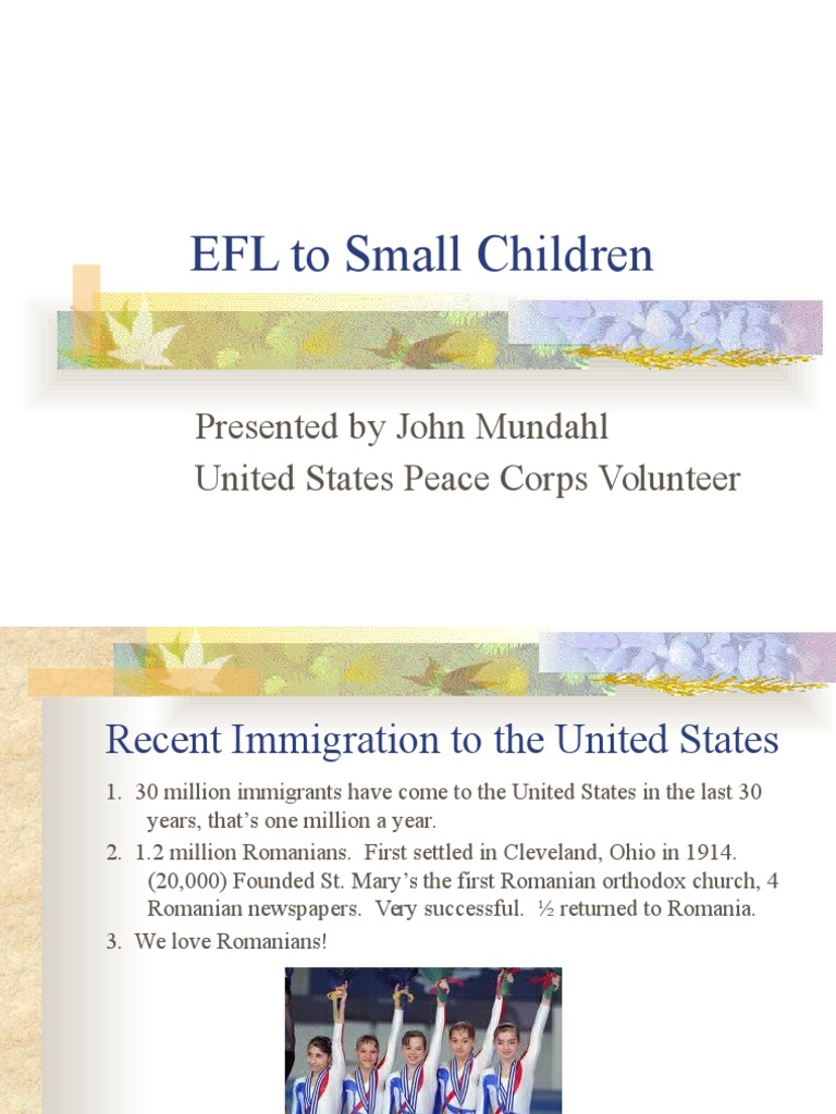 EFL To Small Children | PDF | English As A Second Or Foreign Language ...