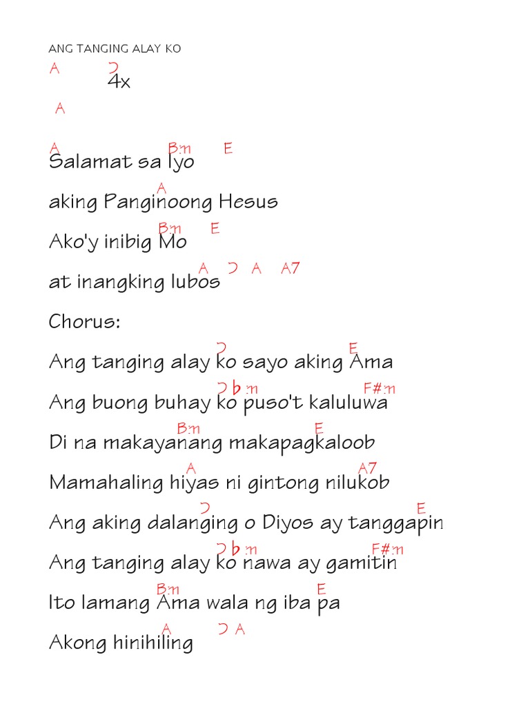 Ang Tanging Alay (A) | PDF