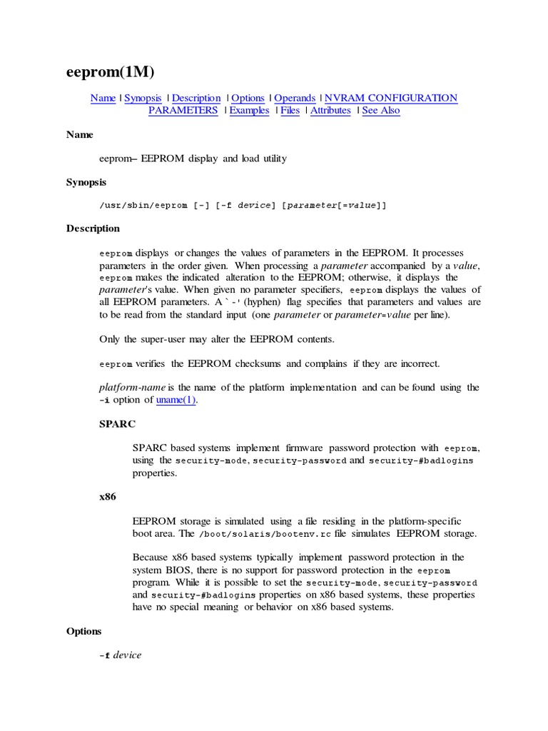 Eeprom Commands | PDF | Booting | Command Line Interface