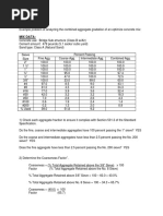 Combined Aggregate Gradation Example | PDF | Concrete | Cement