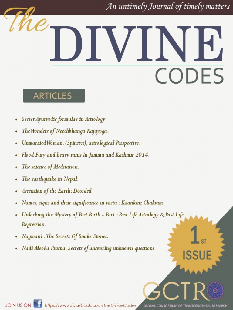 The Divine Codes-Issue 1 PDF | PDF | Planets In Astrology | Astrology