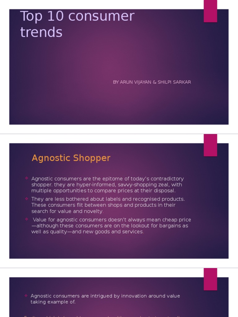 Top 10 Consumer Trends | PDF | Online Shopping | Foods