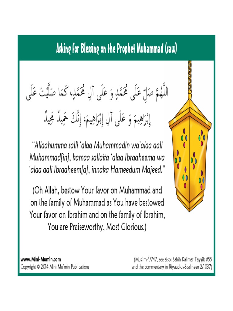 Asking For Blessing On The Prophet Muhammad (Saw) | PDF | Foreign ...