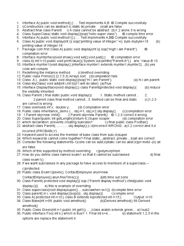 Chapter 3 Pdf Inheritance Object Oriented Programming Method