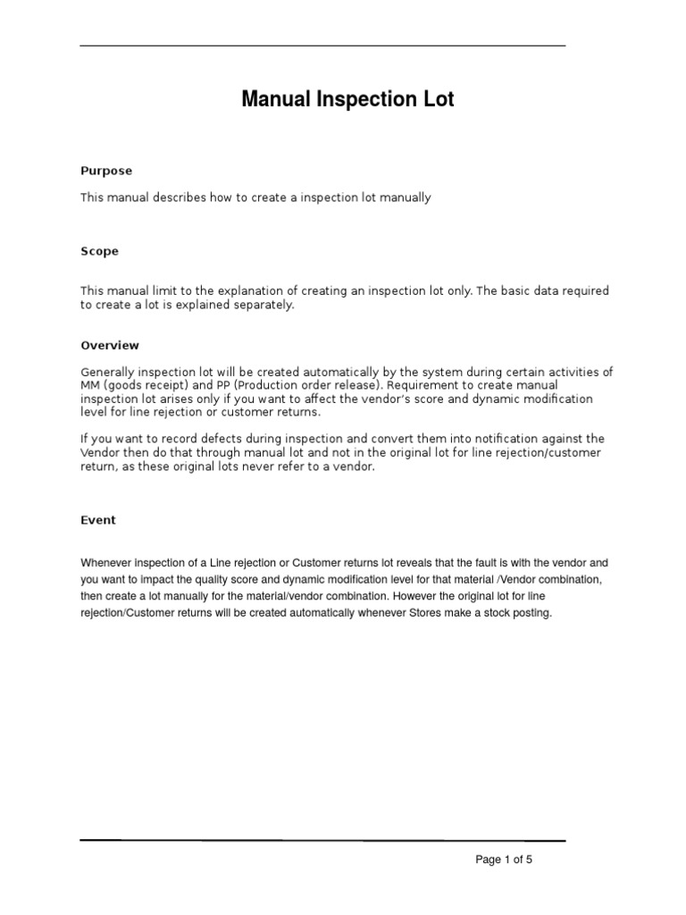 47 QM-019 Manual Inspection Lot | PDF | Computing | Business