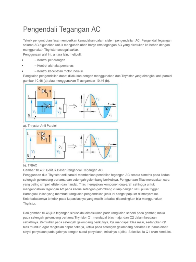 Pengendali Tegangan AC | PDF